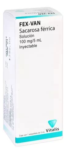Sacarosa Ferrica 100 Mg 5 Ml Fex Van Solución Inyectable Mercadolibre