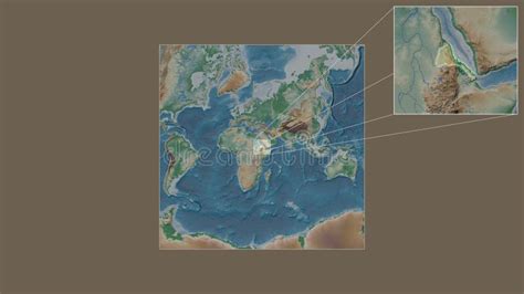 Eritrea Physical Area Extracted Stock Illustration Illustration Of