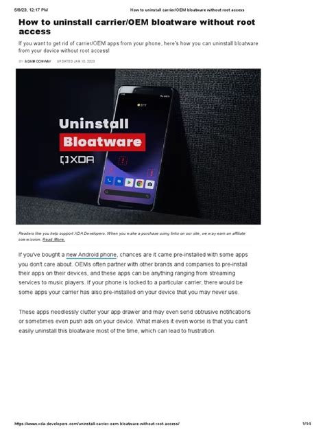 How To Remove Bloatware From The Samsung Galaxy S22 03 How To Uninstall Carrier Oem Bloatware