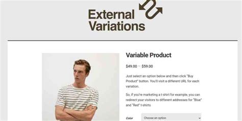 Woocommerce External Variations Pluginsforwp
