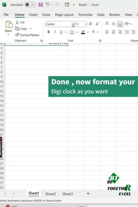 ⏰⚡️ Excel Magic Create A Digital Clock In Seconds With Vba Code ⏰ Youtube