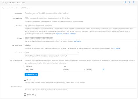 Update Mailchimp Member GDPR Properties DNN Sharp Documentation Center