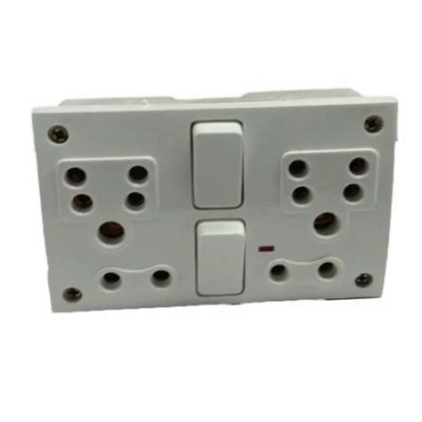 White Multipin Electric Socket Plastic Body V At Rs Piece In New Delhi