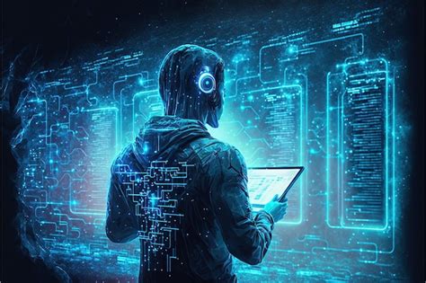 Premium Ai Image Illustration Of Person In Multiverse Big Data