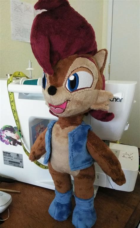 Just Finished A Plush Commission Of Sally Acorn Rsonicthehedgehog