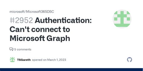Authentication Cant Connect To Microsoft Graph · Issue 2952