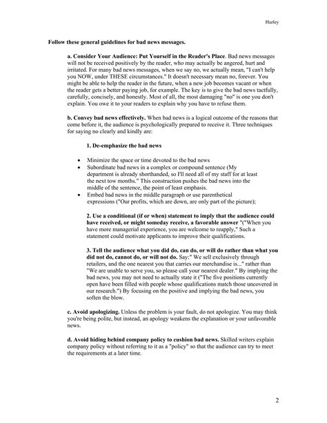 Bad News Messages Pdf