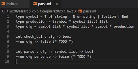 Solved Use Ocaml Implementing Top Down Parser Assignment