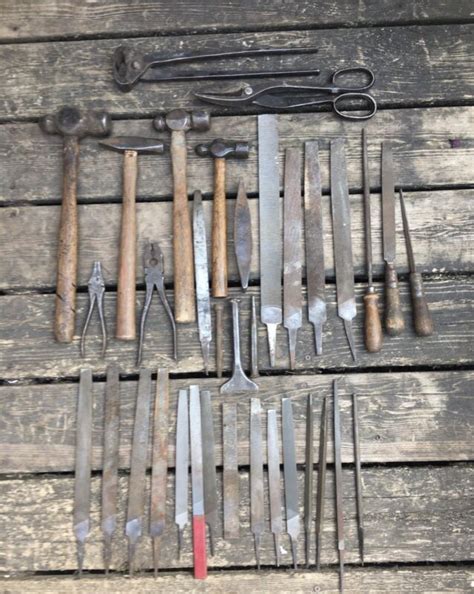 Old Used Vintage Tools Hammers Ball Pein Cold Chisels Punches Blacksmith Forge Antique Price