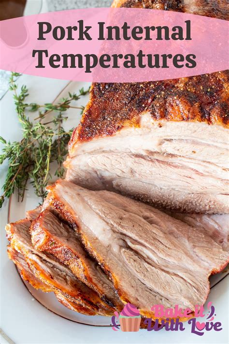 Pork Internal Temperatures Levels Of Doneness For Types Of Pork