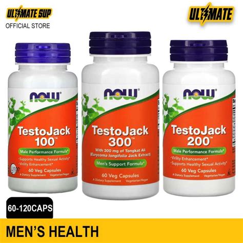 Now Foods Testojack 200mg Men Sexual Health Supplement Tribulus And Zma Tongkat Ali
