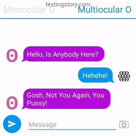 First Texting Story Video Monocular O Hates Multiocular O Youtube