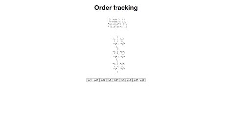 Order Tracking Codesandbox