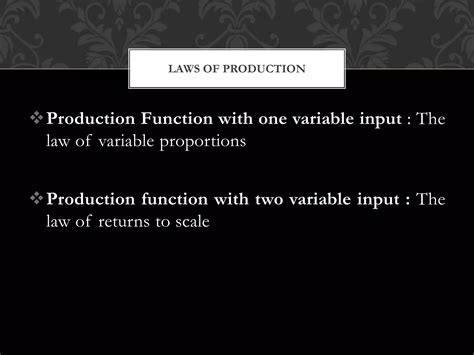 Production Function Pptx
