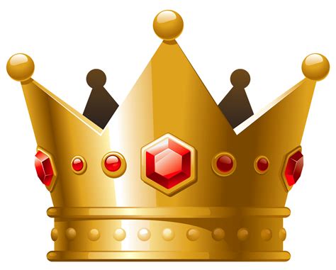 Gold Crown With Red Diamonds Png Clipart Coroa Dourada Coroa De Rainha Coroa Png