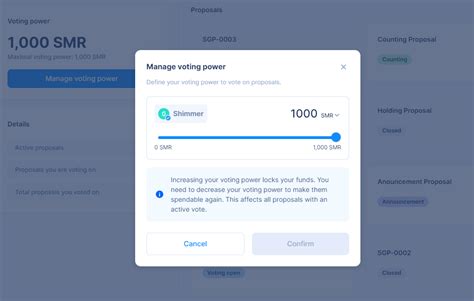 Bug Report Manage Voting Power Screen Does Not Go Away · Issue 5653 · Iotaledgerfirefly