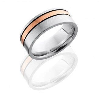 Lashbrook Cobalt Chrome 8mm Flat Band With 2mm 14kr Cc8f12oc14krmga