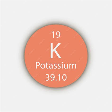 Premium Vector Potassium Symbol Chemical Element Of The Periodic