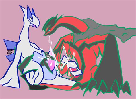 Rule 34 Avian Cum Cum On Penis Eye Contact Gay Handjob Lugia Male Mutual Masturbation Nintendo