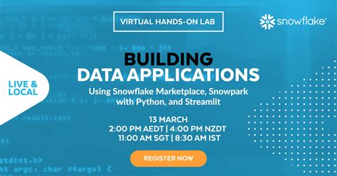 virtual hands on lab building data applications using snowflake marketplace snowpark with