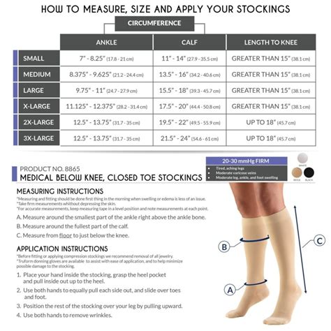 Truform Classic Medical Knee High Compression Stockings 20 30mmhg