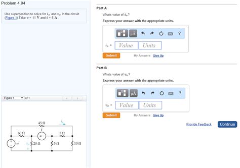 Solved Use Superposition To Solve For I 0 And V 0 In The