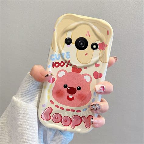 For Redmi A Casing Luxury Water Wave Silicone Shockproof Redmia Cartoon Colorful Edge Soft