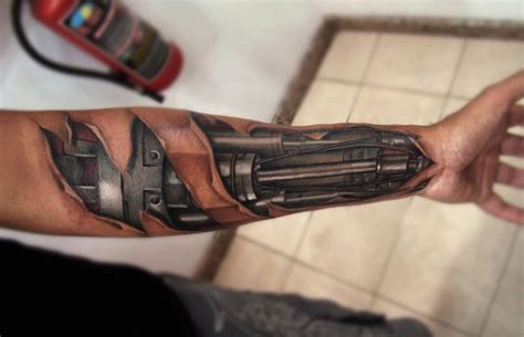 Terminator Robot Arm Tattoo