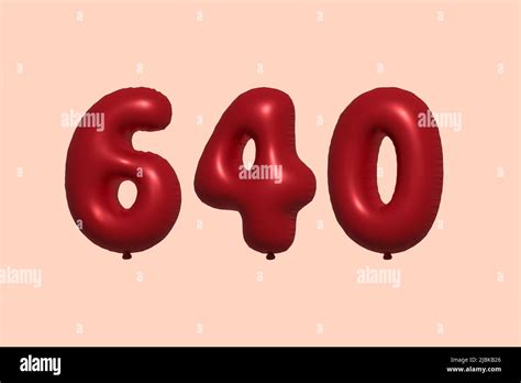 3d number 640 hi-res stock photography and images - Alamy