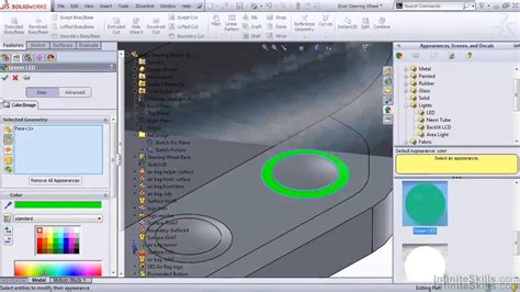Solidworks Surfacing Tutorial Control Button Illumination Youtube