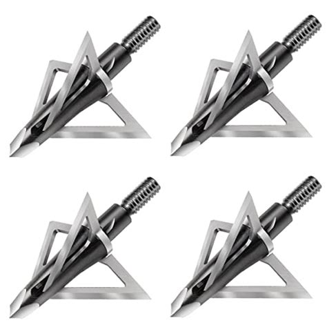 Deepower 3 Blade Fixed Broadhead 4 Pack 100 Grain 1 14 Cut Deepower