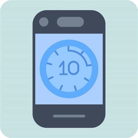 Mobile Phone Stopwatch Vector Icon 37172839 Vector Art At Vecteezy