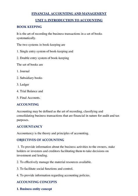 III SEM BCA Notes ON Introduction TO Accounting FINANCIAL ACCOUNTING