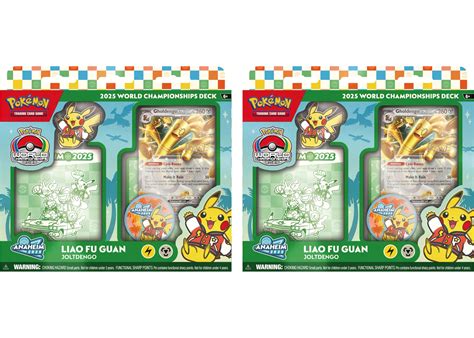 2025 Pokemon World Champion Deck Anaheim Liao Fu Guan Gholdengo Box 2x