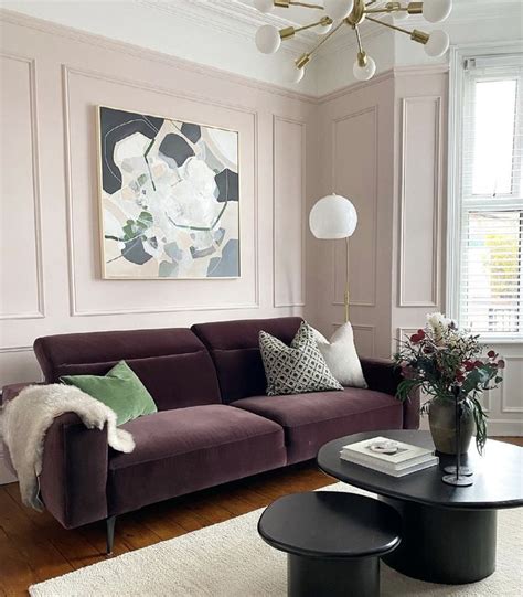 How To Use Farrow And Ball Calamine In Your Home Emily May Designs Pink Living Room Living