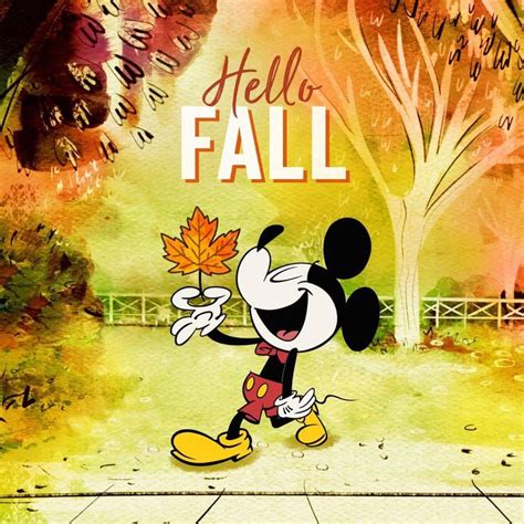 Its The First Day Of Fall Can You Beleaf It 🍁 Mickey Mouse
