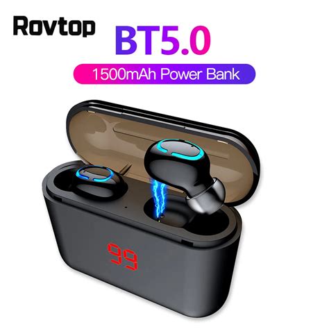 RovtopTrue Bluetooth 5,0 наушники HBQ TWS беспроводные головные уборы ...