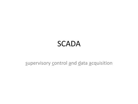 PPT SCADA PowerPoint Presentation Free Download ID 6275069