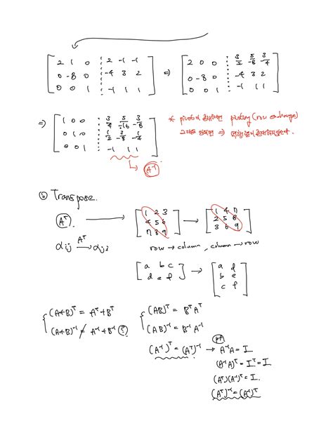Inverse And Transpose