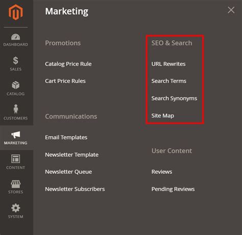 magento 2 backend exploration seo and search firebear