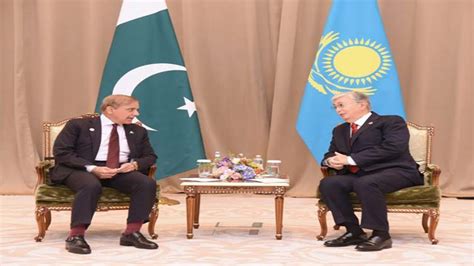Pm Shehbaz Kazakh President Discuss Bilateral Ties Pakistan Dunya News