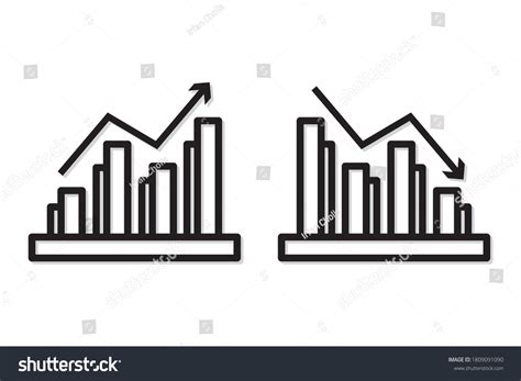 Workflow Bars Increase Arrow Silhouette Style Stock Vector Royalty Free 1809091090 Shutterstock
