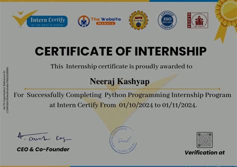 Neeraj Kashyap On Linkedin Finally Sharing This Wrapped Up My Internship A While Back Just