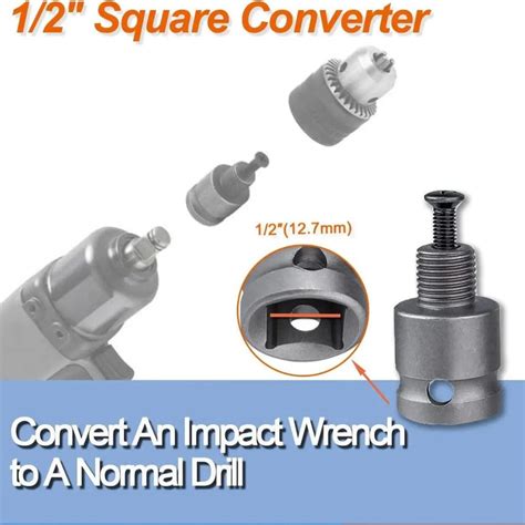 Jpt 12 Inch Square Drive To 20unf Drill Chuck Socket Adapter Impact W