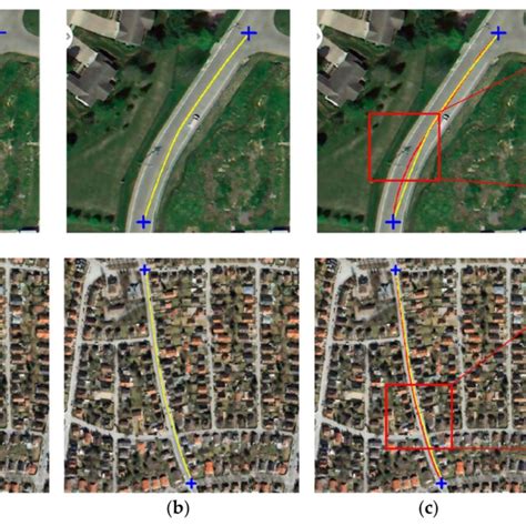 Comparison Of The Results Of Road Centerline Extraction A Red Download Scientific Diagram