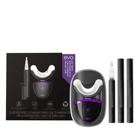 Evo Led Teeth Whitening Kit With Hydrogen Peroxide Gel