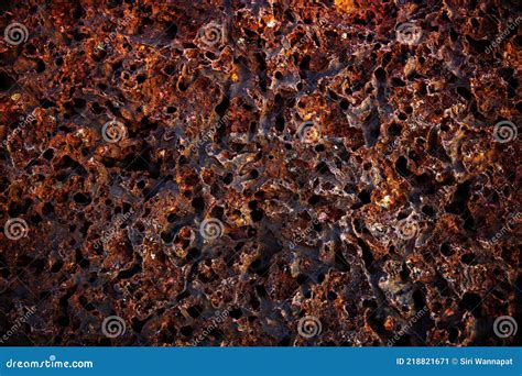 Porous Rock Sandstone Texture Background Surface Of Stone By The