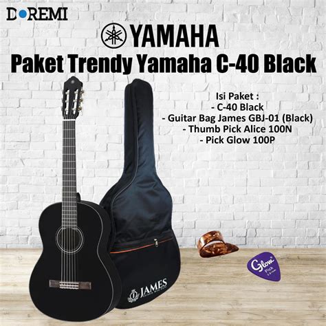 Jual Paket Trendy Yamaha C40 C 40 C 40 Black Shopee Indonesia
