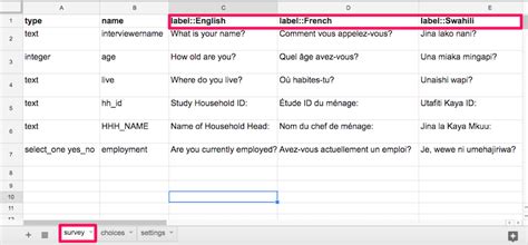 How To Adding Multiple Languages To A Form Ona Data Help Center