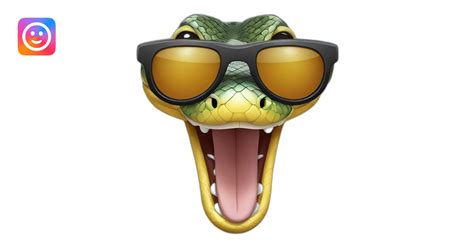 Laughing Python With Sunglasses Emoji Ai Emoji Generator
